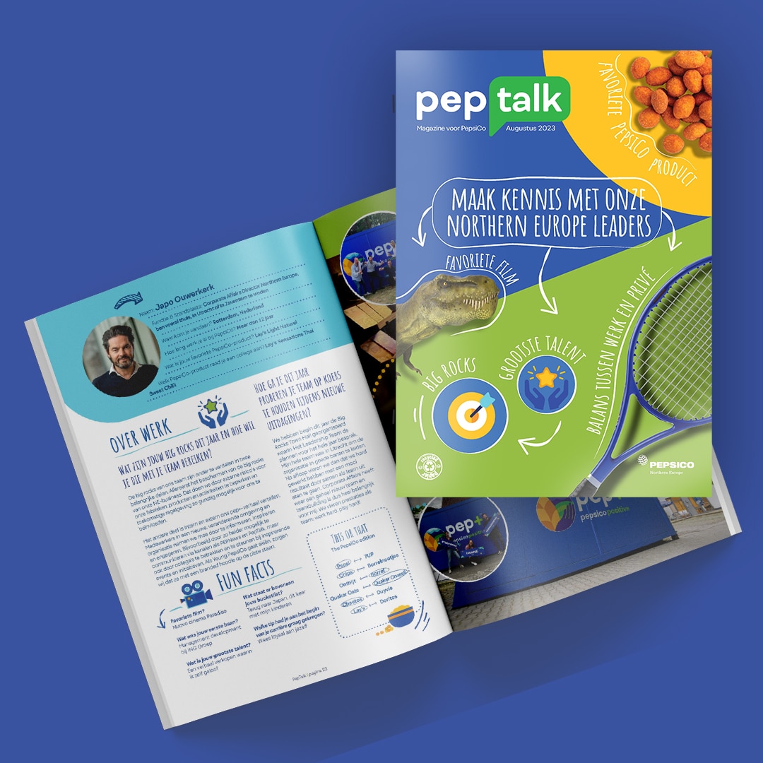 PepTalk: een personeelsblad vol persoonlijke verhalen - Sabel Communicatie
